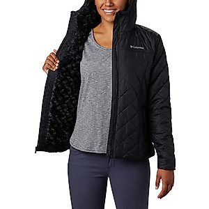 Columbia Women's Copper Crest Hooded Jacket, Black, 3X Plus