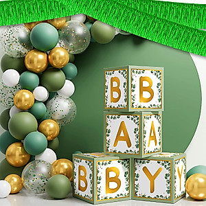 6 Pack 10 Feet Foil Fringe Garland Metallic Tinsel Banner Wall Hanging Curtain Streamers Backdrop for Parade Floats Bachelorette Wedding Birthday Party Thanksgiving Christmas Decorations(Green)