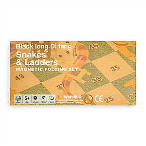 Magnetic Snakes and Ladders Board Game Set - 9.6 Inches