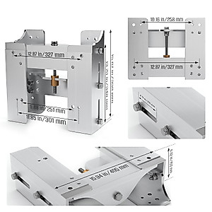 Fiberfly Jack Plate JPL4500 Manual Jack Plate Adjustable 6" Outboard Motor Jack Plate for Boat Steering System