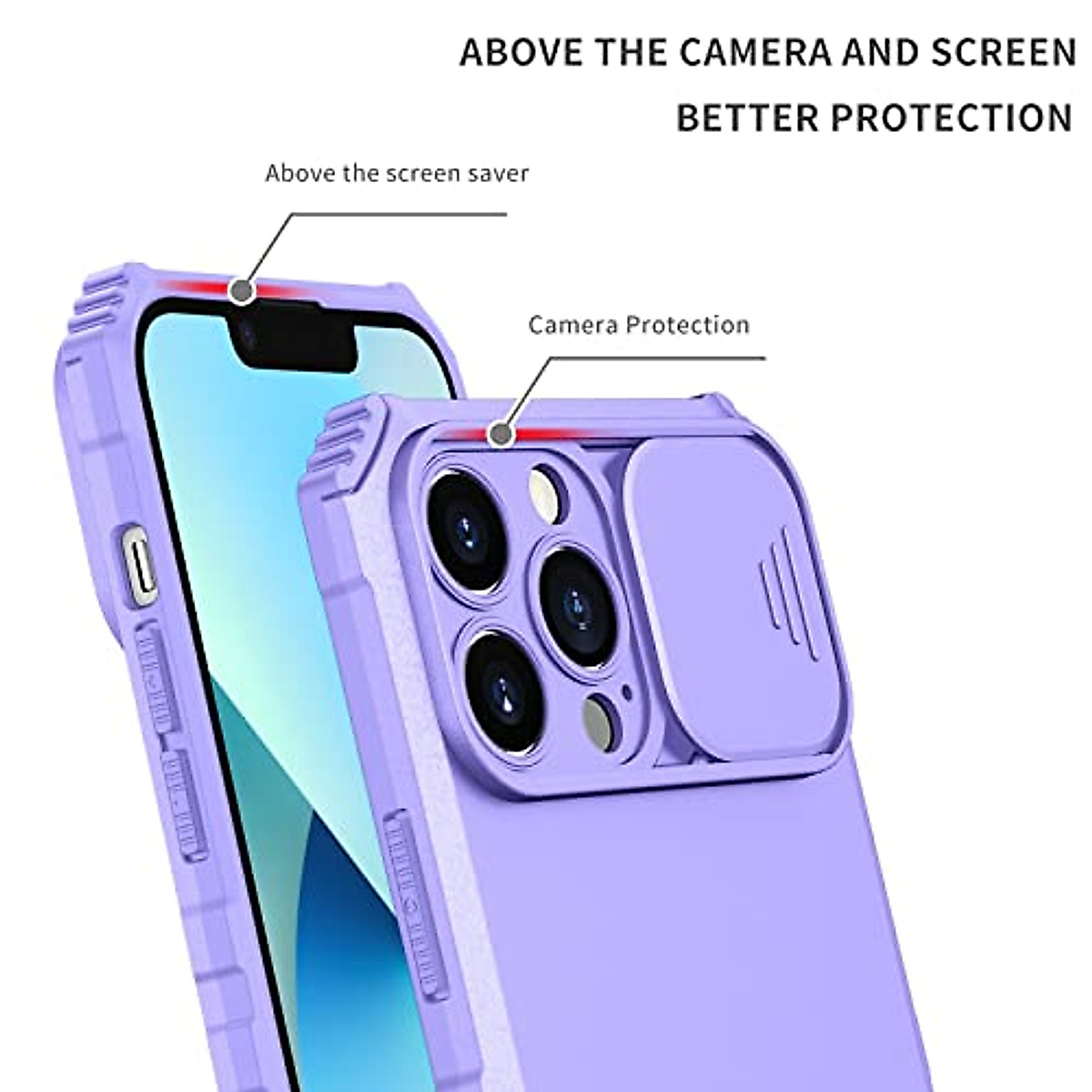 Protective Phone Cover Case Silicone Kickstand Case Compatible for infinix Smart 5,[3 Stand Ways] Vertical and Horizontal Stand Case,Full Body Hard Slim Protective Phone Case (Color : Purple)