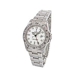 Rolex Explorer II 16570 Men's Watch, White Dial, Bracelet Type