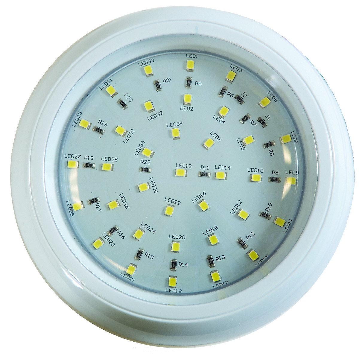 Buyers Products 5625336 Round LED Interior Dome Light For Remote Switch, Clear