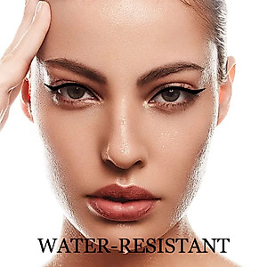 Boobeen 2Pcs Black Eyeliner Stamp - Liquid Eyeliner Winged Stamp Waterproof, Cat Eye Liner Stamp Wingliner for Different Eye Shapes