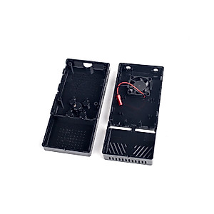 Summitlink Black Case with Fan for ADS-B Raspberry Pi DIY Kit, Matte Finish Tool Free Assembly (Does not fit AHRS)