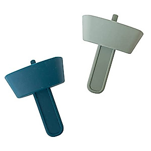 Mango Co. Silicone Popsicle Holder For Kids No Drip With Built In Straw 2 PACK (Dark Green/Sage)