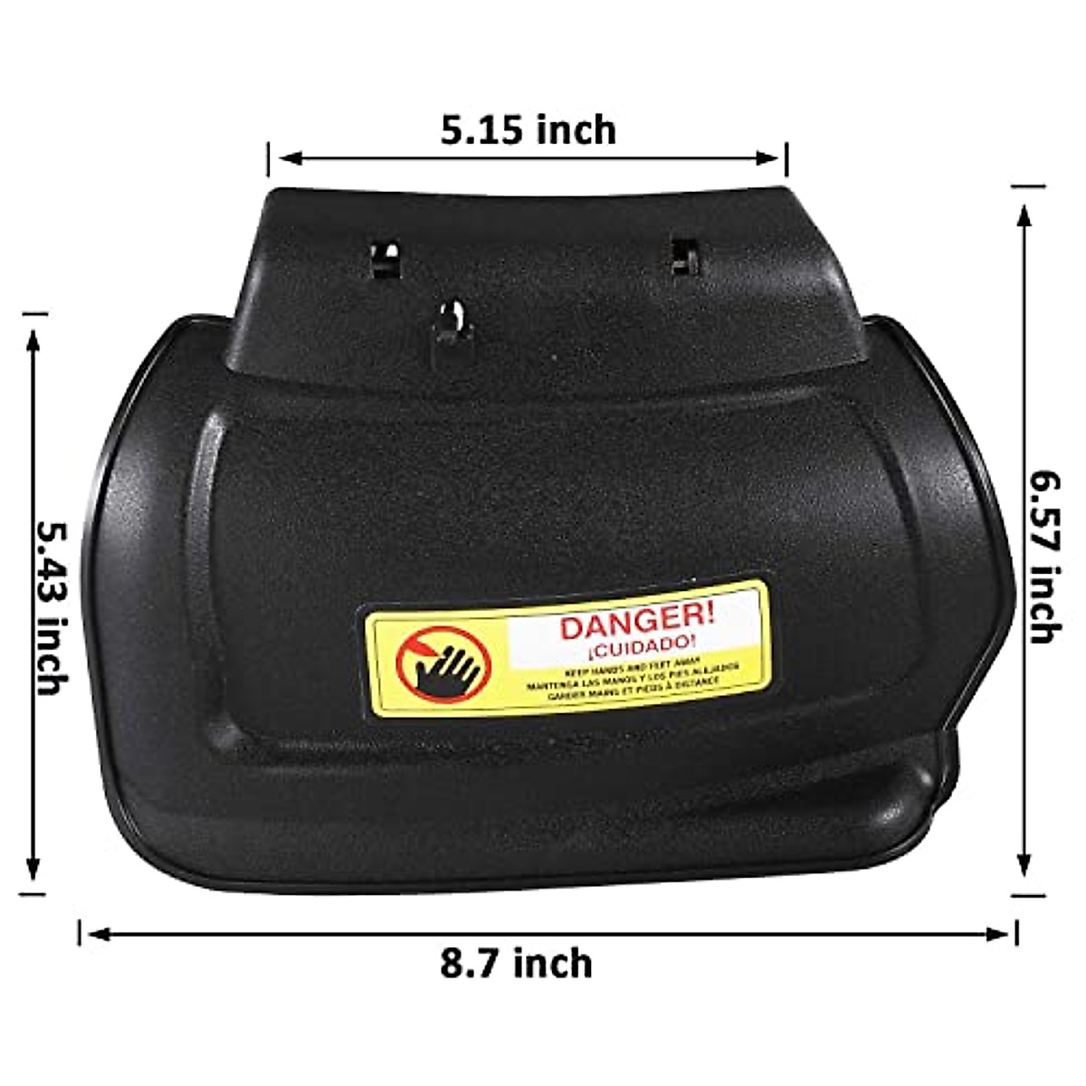 Haiouus 987-02516A Hinged Mulching Plug Kit - for Replacement Troy Bilt Mulch Plug, Compatible with MTD, Craftsman, Cub Cadet, Fits 21" Murray Push Mower and More, Comes with Spring, Pin and Hinge (1)