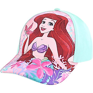Disney girls Disney Toddler Hat for Girlâ€™s Ages 2-4 and 4-7, Princess Kids Baseball Cap, Pink/Silver, 4-7 Years US