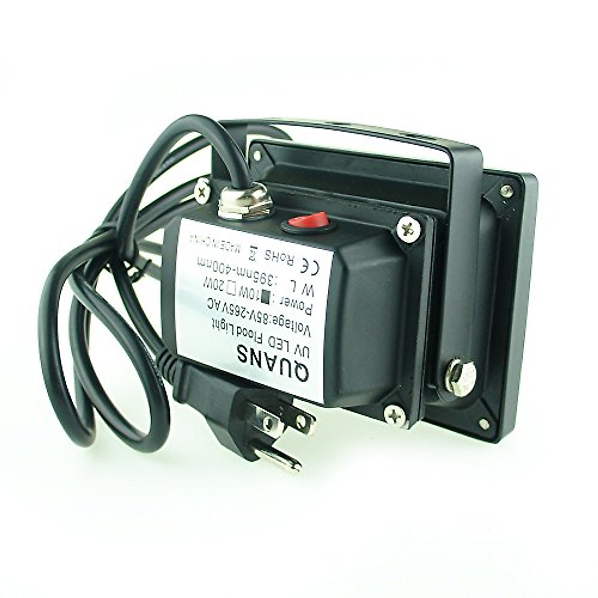 QUANS 110V 10W UV Ultra Violet LED Black Light for Curing Glue, Resin Cure 3D Printer, Blacklight, Fishing Aquarium, Party Supplies, Neon Glow in The Dark, with US Plug