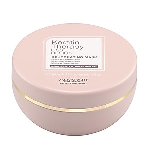 Alfaparf Milano Lisse Design Keratin Therapy Rehydrating Hair Mask - Post Keratin Treatment Deep Conditioning Hair Mask for Frizz Control & Moisture Retention - Dry Hair Treatment (6.7 oz)