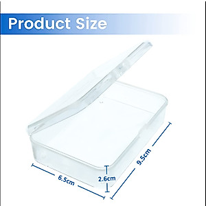Snap Tight Plastic Storage Box of 9 Packs, Box for Casing Accessories, Ornaments, Utensils, Beads, and Stationary.