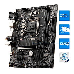 MSI B560M PRO WiFi ProSeries Motherboard (Micro-ATX, 11th/10th Gen Intel Core, LGA 1200 Socket, DDR4, PCIe 4, CFX, M.2 Slot, USB 3.2, 2.5G LAN, DP/HDMI)