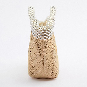 WPYYI Handle Bag Handmade Rattan Wicker Woven Totes Summer Beach Bali Travel Shoulder Corssbody Bag