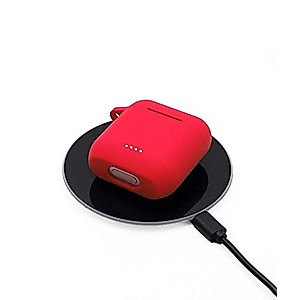 HARBORY Protective Silicone Case Cover for Tozo T6 , Professional Shockproof Tozo t6 Case Cover (Red)