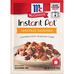 McCormick Instant Pot Teriyaki Chicken Seasoning Mix, 1.25 oz (Pack of 12)