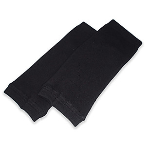 CuteBox Company 1 Pair of Black Soft Comfortable Cotton Toeless Socks for Exercising, Dancing, Pedicures, Yoga, Pilates, or just with Sandals or Flip Flops, Machine Washable