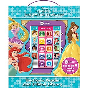 Disney Princess Ariel, Rapunzel, Belle, and More!- Dream Big Princess Me Reader and 8-Book Library - PI Kids