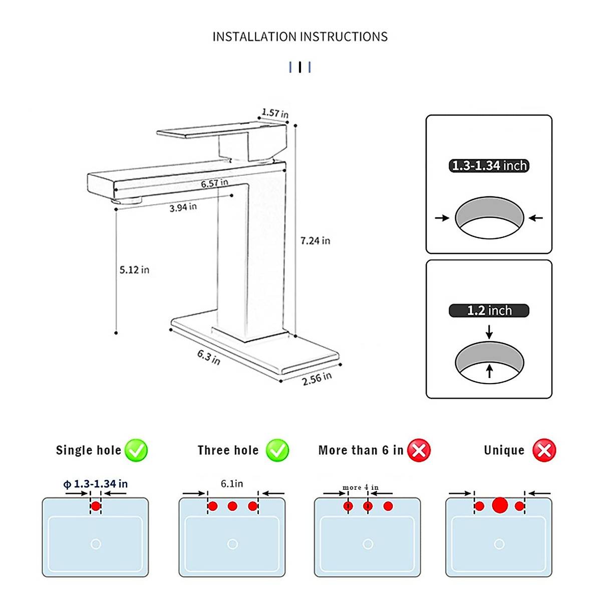Gold Bathroom Faucet Single Handle Vanity Faucet Farmhouse Bathroom Sink Faucet Bath Vessel Basin Faucet for Kitchen 6052 (Color : Gold)