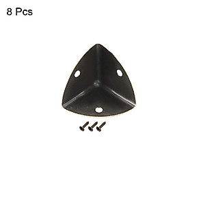 uxcell Metal Box Corner Protectors Wooden Box Edge Guard Protector 28 X 28 X 28mm Bronze Tone 8pcs
