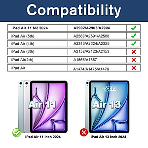 BRAECN for iPad Air 11 Inch 6th Generation Case M2 2024,iPad Air 5th Gen/iPad Air 4th Gen 10.9 Inch,Shockproof Durable Silicone Case with 360 Rotating Hand Strap&Kickstand for iPad Air 11'' Case-Black