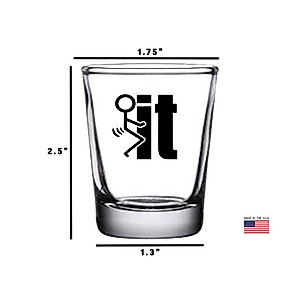 Rogue River Tactical Sarcastic Funny Screw It Shot Glass, Gift Idea for Friend, Coworker or Boss, 1.5 Ounce