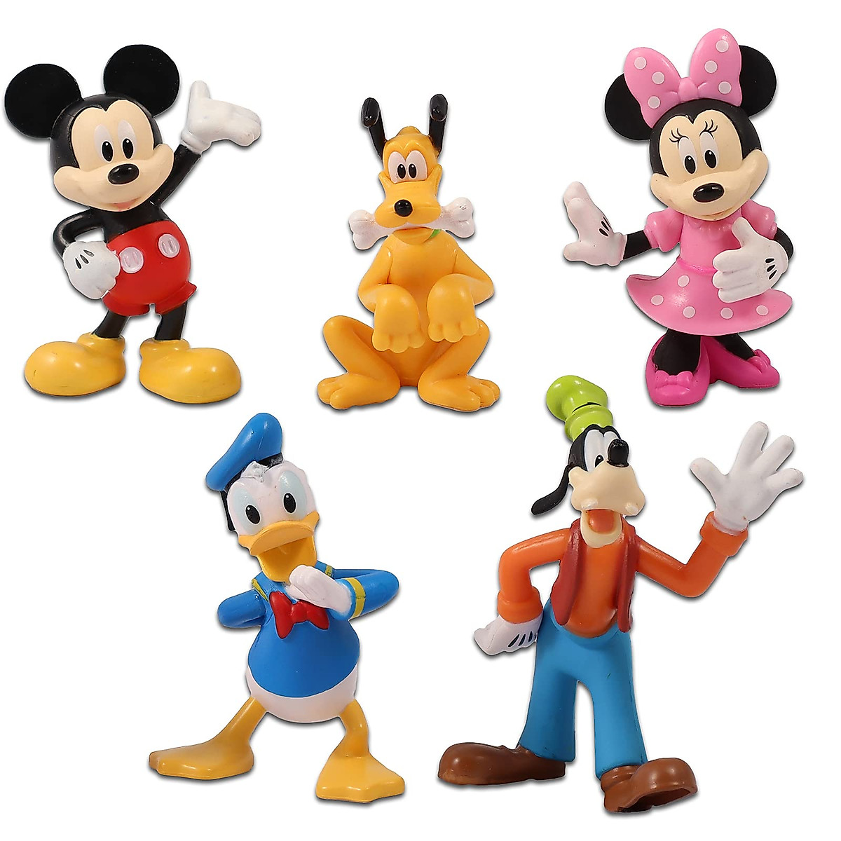 Disney Jr. Mickey Collectible Friends Set Bundle with Figurines, Mickey Mouse Stickers and More | Mickey Mouse Playset