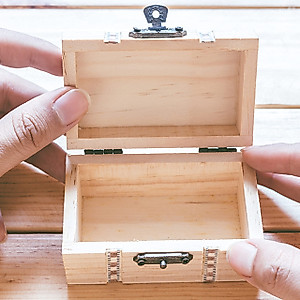 60Pcs Small Mini Hinges for Wooden Box, Crafts, Jewelry Box, Bird House, Bronze Small Box Hinges with 260 Pcs Screws