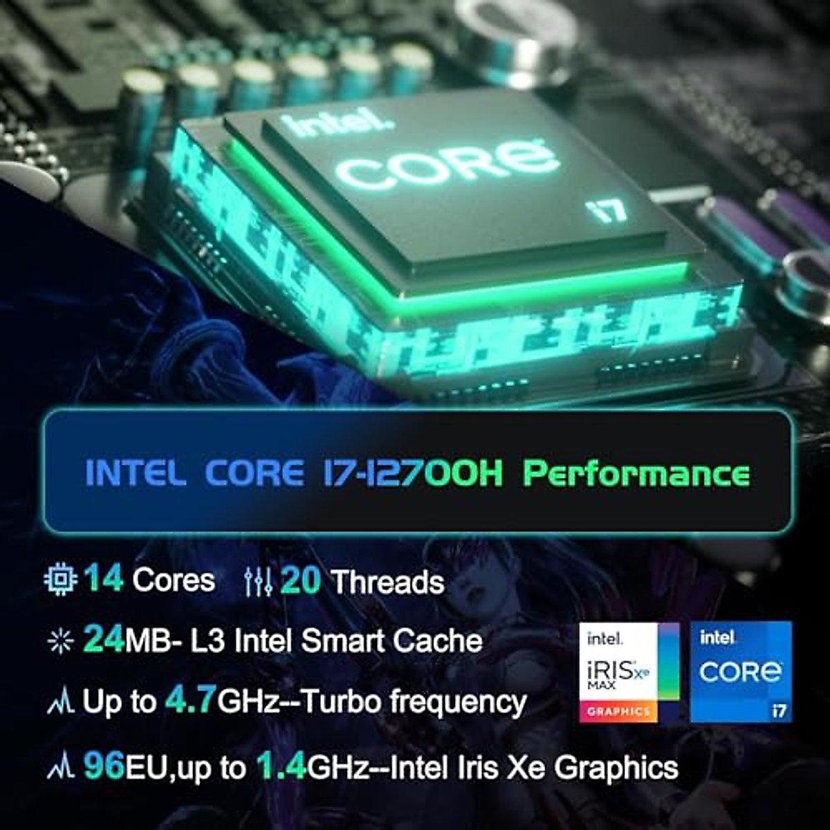 Intel NUC 12 Enthusiast NUC12SNKi7 Mini PC Core i7-12700H | 14 Cores/20 Threads | ARC A770 Graphics, Connectivity 6 USB-A, 2 USB-C, 1 HDMI, 2 Display Ports(Barebone)