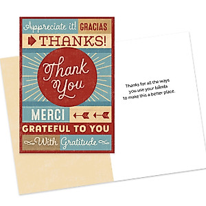 Hallmark Business (25 Pack) Assorted Employee Appreciation Cards (Star Qualities) for Customers, Employees, Clients, Members, Groups, Associations, Organizations, Churches, Patients, Staff