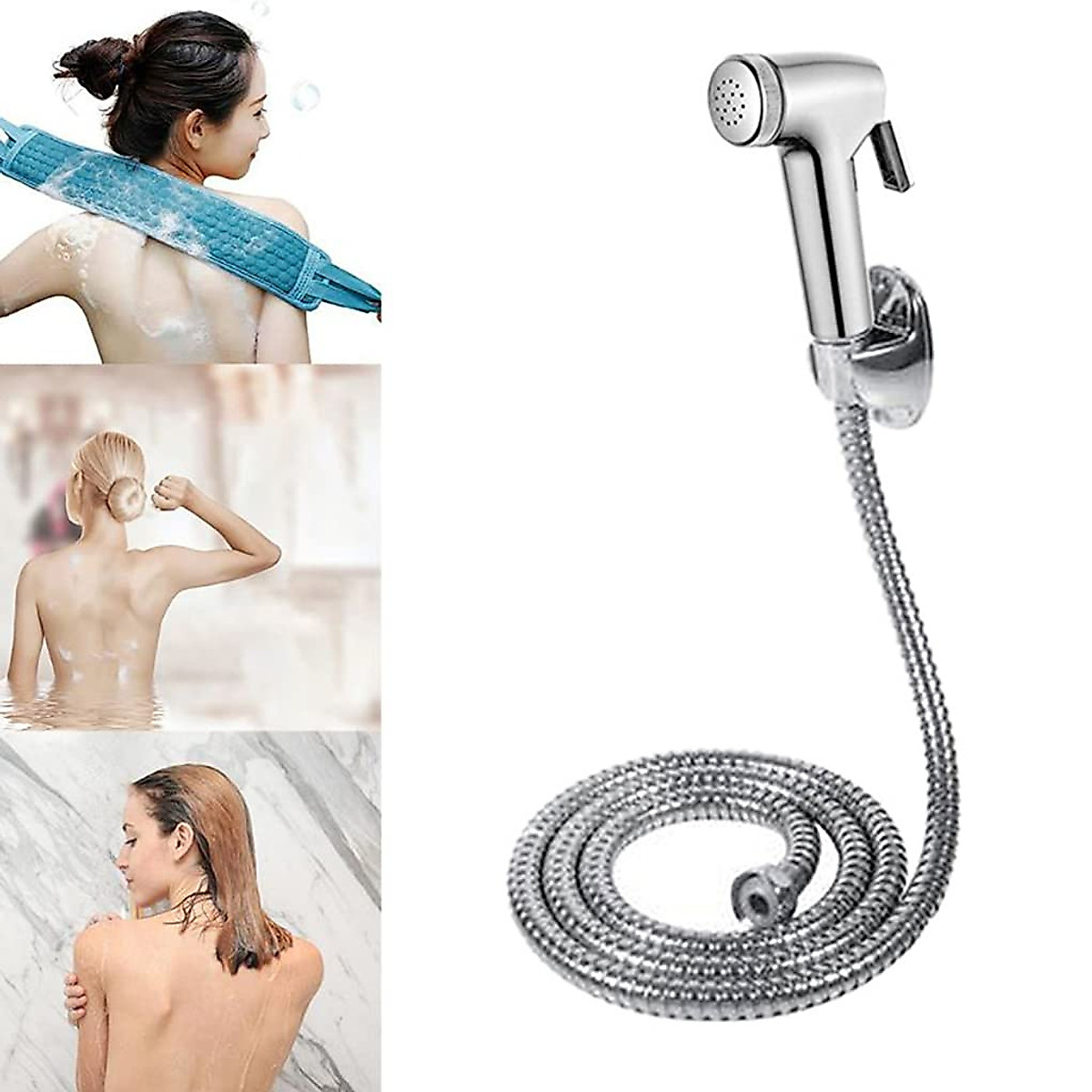 Universal Handheld Bidet Sprayer Set Bathroom Faucet Sprayer Cleaning Sets for Toilet-Adjustable Water Pressure Control Portable Bidet Sprayer for Toilet