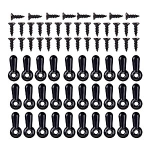 160 Pieces Frame Picture Turn Button Frame Hardware Backing Clips and 160 Pieces Screws for Hanging Drawing Picture Art Photo (Black)
