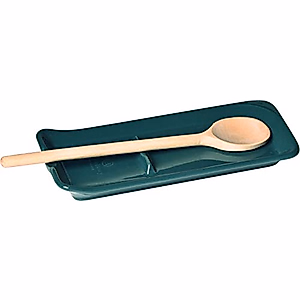 Emile Henry Made In France Blue Flame Ridged Spoon Rest