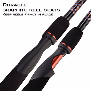 KastKing Brutus Fishing Rods, Spinning Rod 6ft 6in-Medium - Fast-4pcs