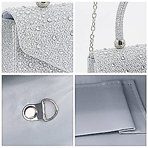 Gabrine Women's Luxury Rhinestone Decor Evening Bag Party Clutches Wedding Purses Cocktail Prom Handbags