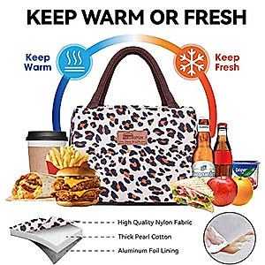 HOMESPON Lunch Bag Insulated Tote Bag Lunch Box Resuable Cooler Bag Lunch Container Waterproof Lunch Holder for Women/Men