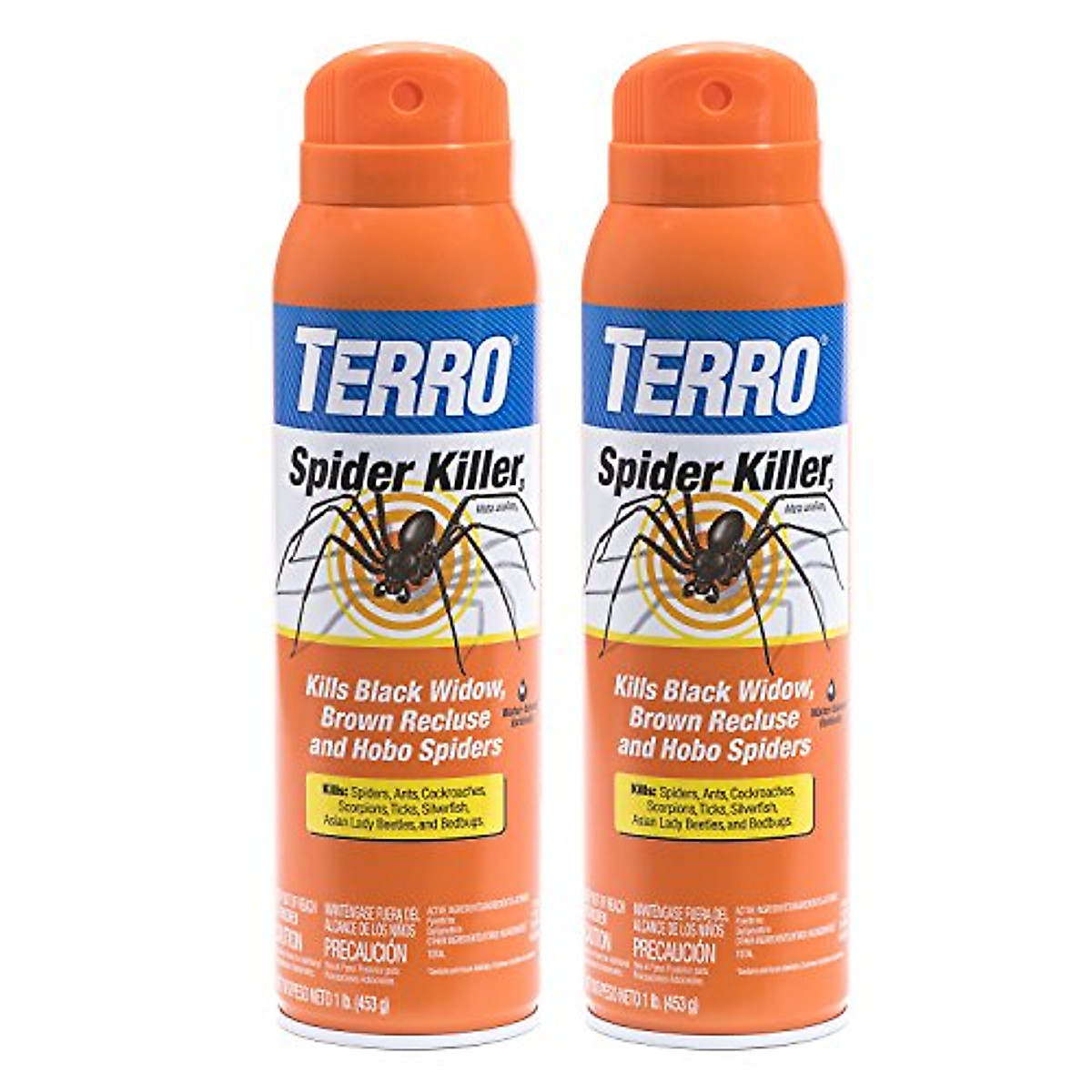 TERRO T2302 Spider, Ant, Roach, and Other Insects Killer Aerosol Spray – 2 Pack