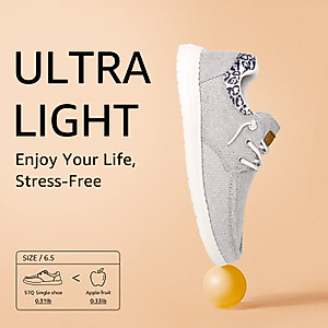 STQ Slip on Casual Shoes for Women Plantar Fasciitis Relief Lightweight Orthopedic Comfy Sneakers Light Grey US 9.5