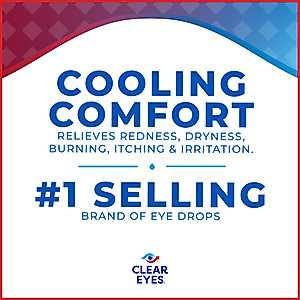 Clear Eyes Cooling Comfort Relief Eye Drops, 0.5 Fl Oz