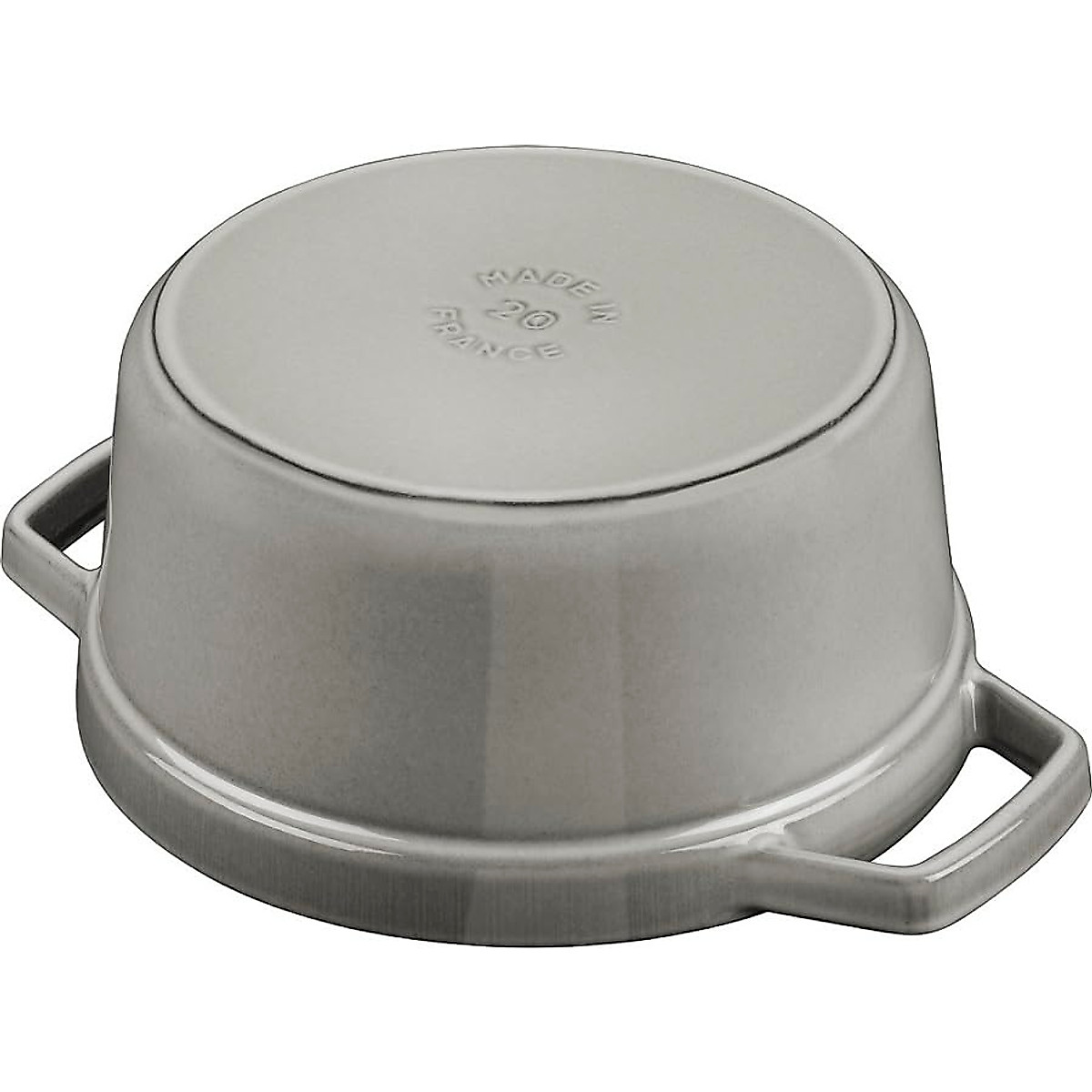 STAUB Cast Iron Roaster/Cocotte, Round, 26 cm, 5 L, Graphite Grey