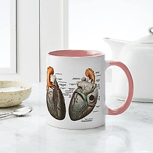 CafePress Anatomy Of The Human Heart Mug Ceramic Coffee Mug, Tea Cup 11 oz