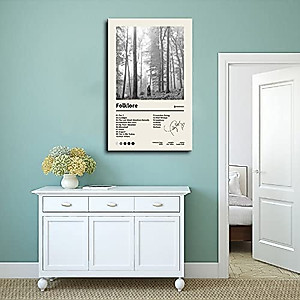 JKKUOP Folk Music Album Cover Signed Limited Poster Canvas Poster Bedroom Decor Sports Landscape Office Room Decor Gift Unframe 12x18inch(30x45cm)