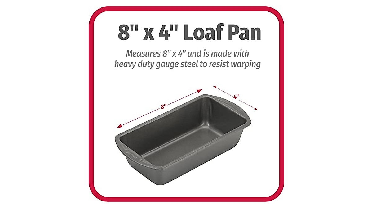 Good Cook 8x4 Inch Loaf Pan for Perfect Baking | Durable Nonstick