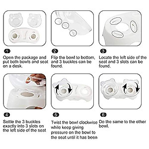 MILIFUN Cat Food Bowls Elevated Tilted, Anti Vomiting Orthopedic Kitty Bowls for Puppy and Bunny, Indoor Cats.