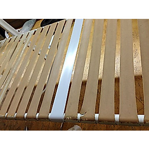 2" x20' ft Vinyl Straps for Patio Chairs Repair Outdoor Lawn Furniture Replacement Strap Strapping White(201) + 20 Rivets!