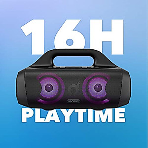 Anker Soundcore Select Pro, Outdoor Bluetooth Speaker with BassUp Technology, IPX7 Waterproof, 16H Playtime (Renewed), Black