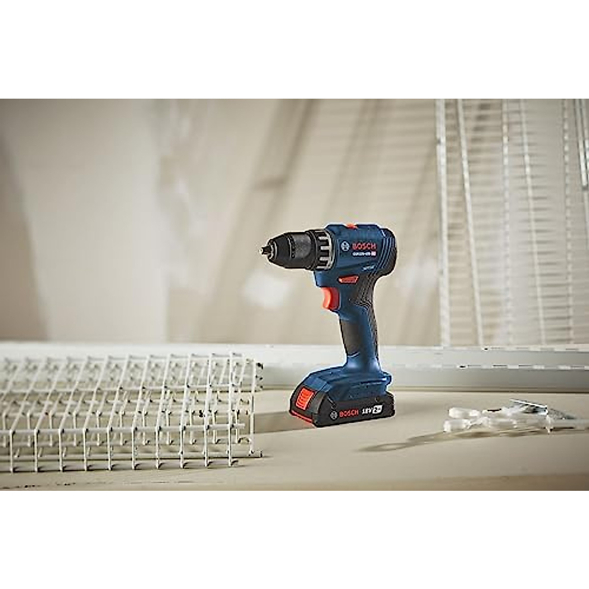 BOSCH GSR18V-400B22 18V Compact Brushless 1/2 In. Drill/Driver Kit with (2) 2 Ah Standard Batteries