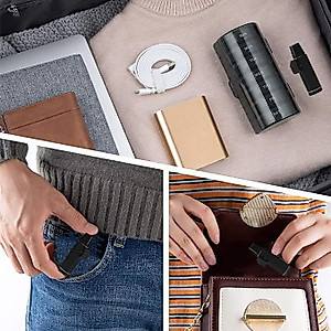 3 Pack NTIERA Mini Pepper Shaker,Premium Metal SnufBullet Spice and Sweetener Portable Travel Storage (Anodized Aluminum)