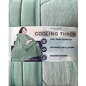 Sutton Place Cooling Throw Green