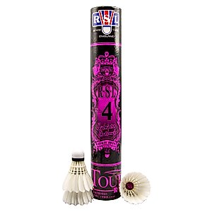 RSL No.4 Tourney Badminton Shuttlecock Birdy 12-Pack (speed-77)