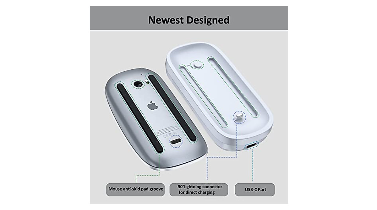 HONKID Charging Station for Magic Mouse 2 and Wireless Charging QI Cell ...